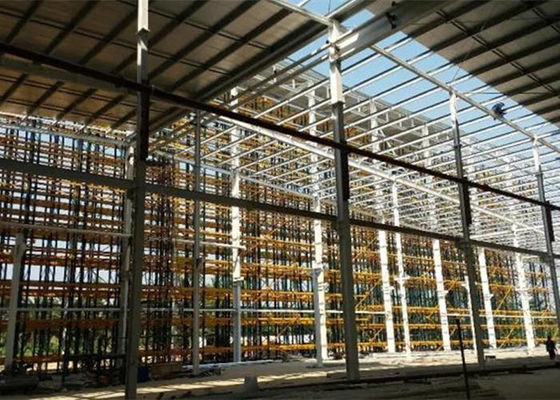 Q235B / Q355B Commercial Steel Frame Building Decoiling Steel Grid Frame