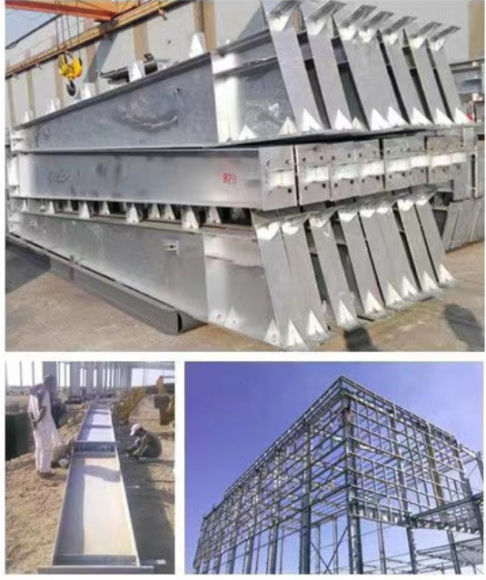 Light Structural Steel Portal Frames Multifunctional Fabrication Steel ...