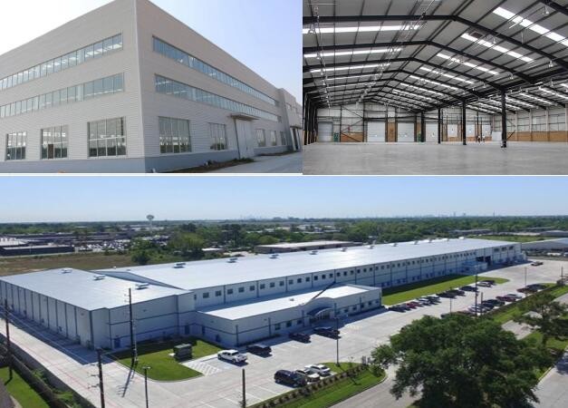 Prefab Portal Frame Steel Structure Building For Storage With H-Section ...