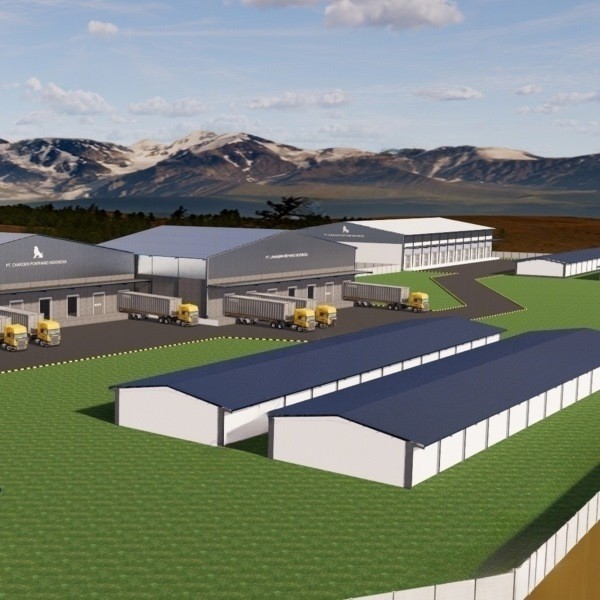 C/Z-Section Steel Purlin Metal Warehouse With Color Steel Sheet Wall