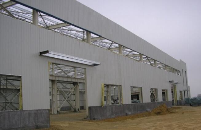 Welded H Section Steel Frame Storage Building For Aluminum Windows And ...
