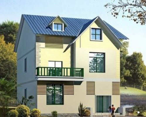 Lightweight Prefab Steel Villa Duplex Steel Frame Apartment Building ...
