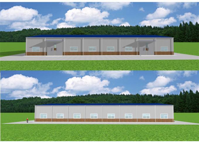 Waterproof Steel Structure Workshop Fabricated Steel Portal Frame ...